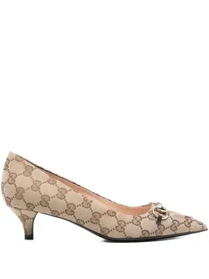 Gucci Gg Motif Pumps - Beige