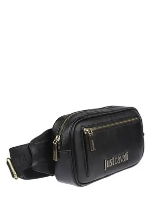 Just Cavalli Metal Lettering Logo Pouch