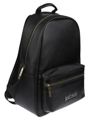 Just Cavalli Metal Lettering Logo Backpack