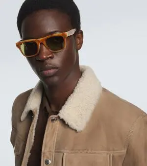 Brunello Cucinelli Square Frame Sunglasses - Brown