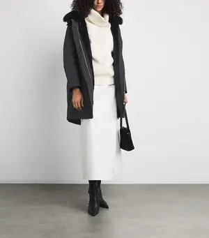 YVES SALOMON Waterproof Fox And Rabbit Fur Parka