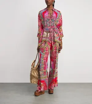 Camilla Silk Scarf Blouse