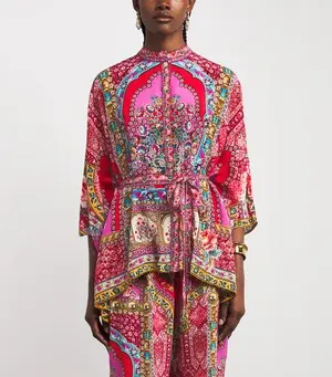 Camilla Silk Scarf Blouse