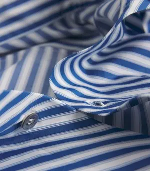 Eskandar Stripe Wide A-line Shirt