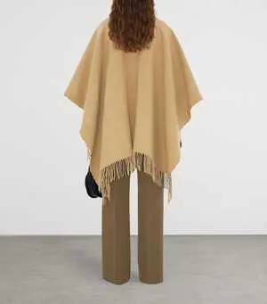 Burberry Wool Check-lined Cape