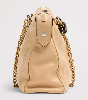 Valentino Garavani Medium Lambskin Panthea Tote Bag - Beige