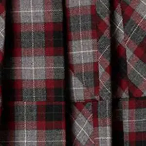Miu Miu Wool Tartan Midi Skirt