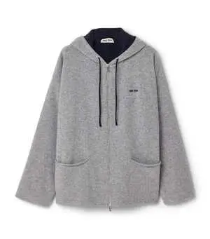 Miu Miu Cashmere Zip-up Hoodie