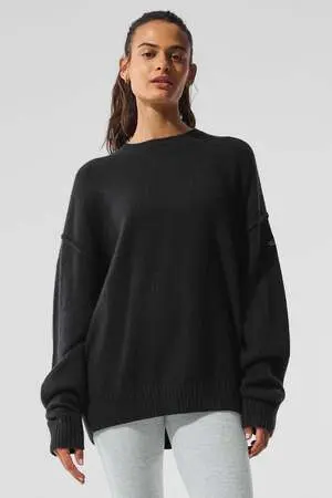 Female Draped Knit Pullovers