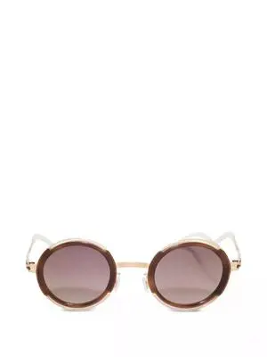 Mykita Pearl Round-frame Sunglasses - Gold
