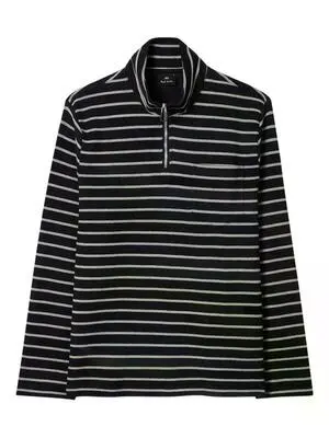 Paul Smith Striped Zip-up Sweater