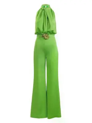 Silvia Tcherassi Knotted Belted Jumpsuit - Green