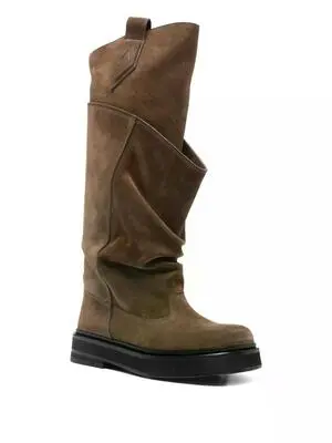 Attico Robin Passeggiata Knee-high Boots - Brown