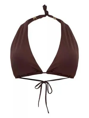 Melissa Odabash Grenada Halterneck Bikini Top - Brown