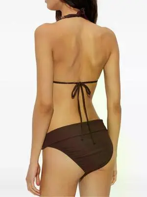 Melissa Odabash Grenada Halterneck Bikini Top - Brown