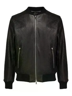 GIULIANO GALIANO Miami Zip Leather Jacket