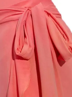 Melissa Odabash Ruffled-trim Tie-fastening Midi Skirt - Pink