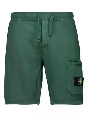 Stone Island Logo-patch Bermuda Shorts - Green