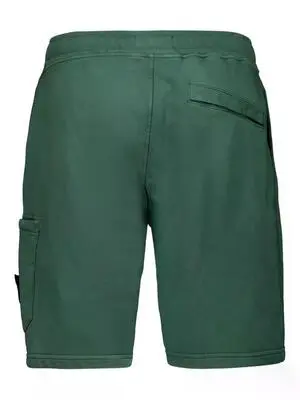 Stone Island Logo-patch Bermuda Shorts - Green