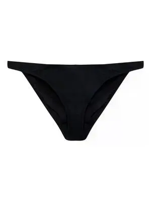 Melissa Odabash Pompano Scalloped Bikini Bottom - Black