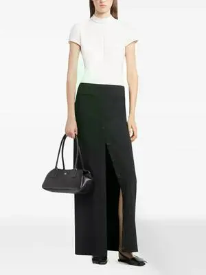 COURREGES Buttoned Long Skirt