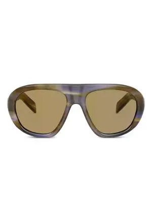 Prada Pilot-frame Sunglasses - Green