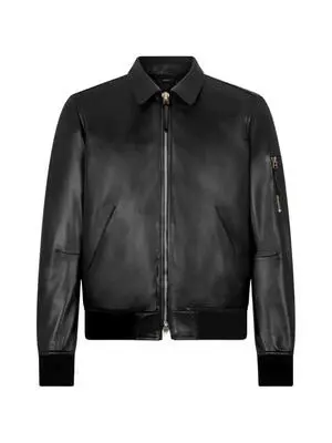 TOM FORD Leather Collar Jacket