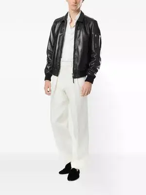 TOM FORD Leather Collar Jacket