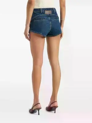 Manière De Voir Maniere De Voir Contour Detail Denim Mini Shorts