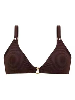 Melissa Odabash Montenegro Ribbed Bikini Top - Brown