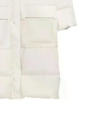 Marc O'polo Flap-pocket Zip-up Oversized Coat - Neutrals