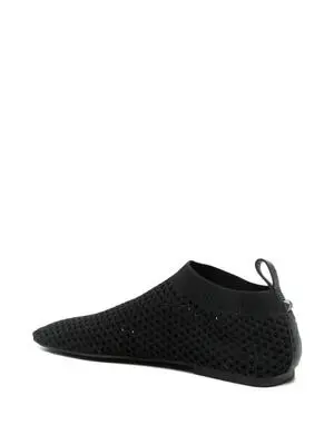 Ash Square-toe Ballet Flats