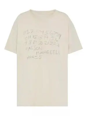 MAISON MARGIELA Logo Print T-shirt - Neutrals