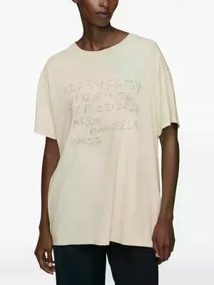MAISON MARGIELA Logo Print T-shirt - Neutrals