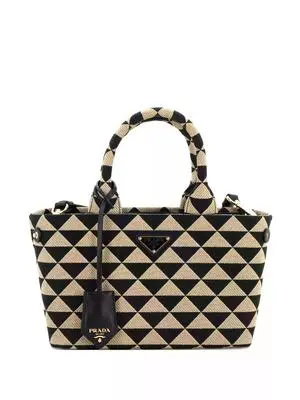 PRADA Prada Symbole Jacquard Small Tote Bag