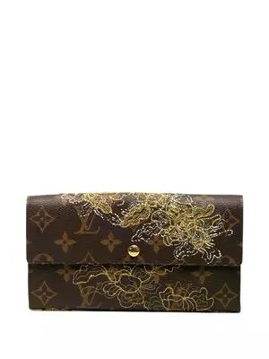 LOUIS VUITTON 2007 Monogram Dentelle Sarah Wallet Long Wallets - Brown