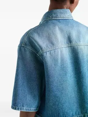 Prada Triangle-logo Shirt - Blue