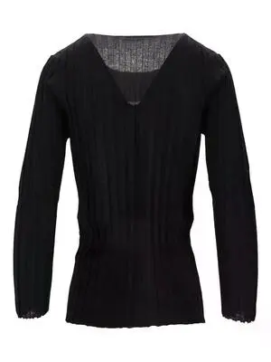 LA ROSE Ribbed Long-sleeve Sweater