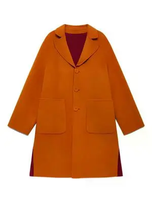 Malìparmi Wool Coat With Pockets And Button Details