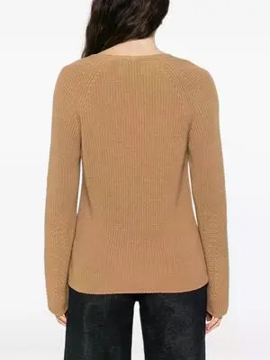 Marc O'polo V-neck Knitted Sweater - Brown