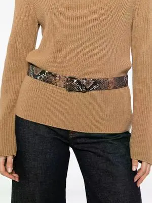 Marc O'polo V-neck Knitted Sweater - Brown