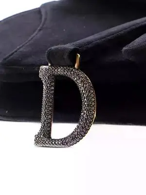 Dior Saddle Handbag Velvet With Crystals Mini