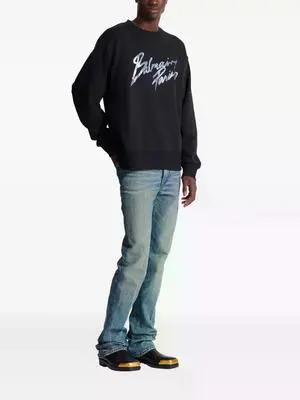 Balmain Logo-print Cotton Sweatshirt