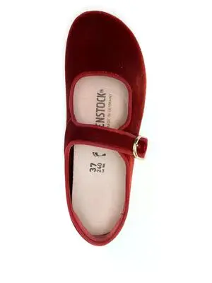 BIRKENSTOCK Santa Clarita Buckled Ballet Flats - Red