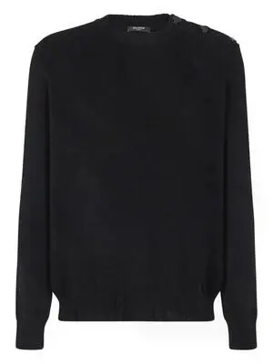 Balmain Round Neck Sweaters For Men