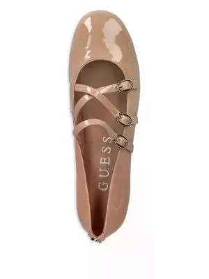 Guess Buckle Straps Ballet Flat