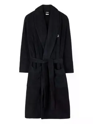 Paul Smith Zebra-embroidered Robe - Black