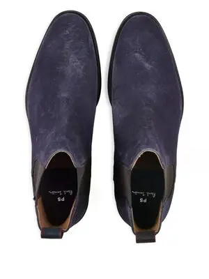 Paul Smith Elastic-panels Suede Chelsea Boots - Blue