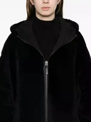 YVES SALOMON Hooded Zip-up Coat