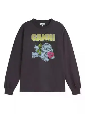 GANNI Graphic-print Sweatshirt